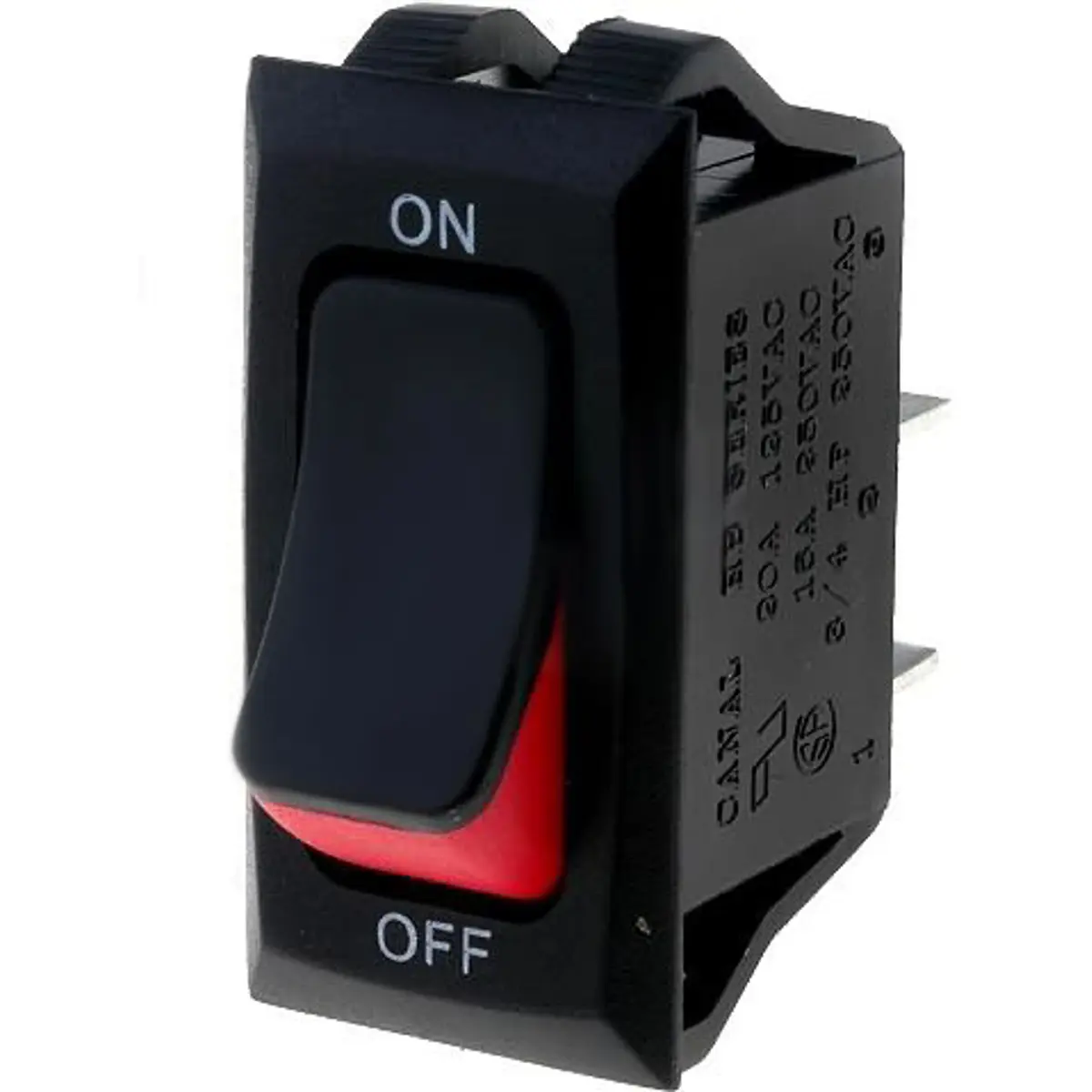 Interruptor basculante 2 posições estáveis - ON-OFF - 250VAC 16A ...