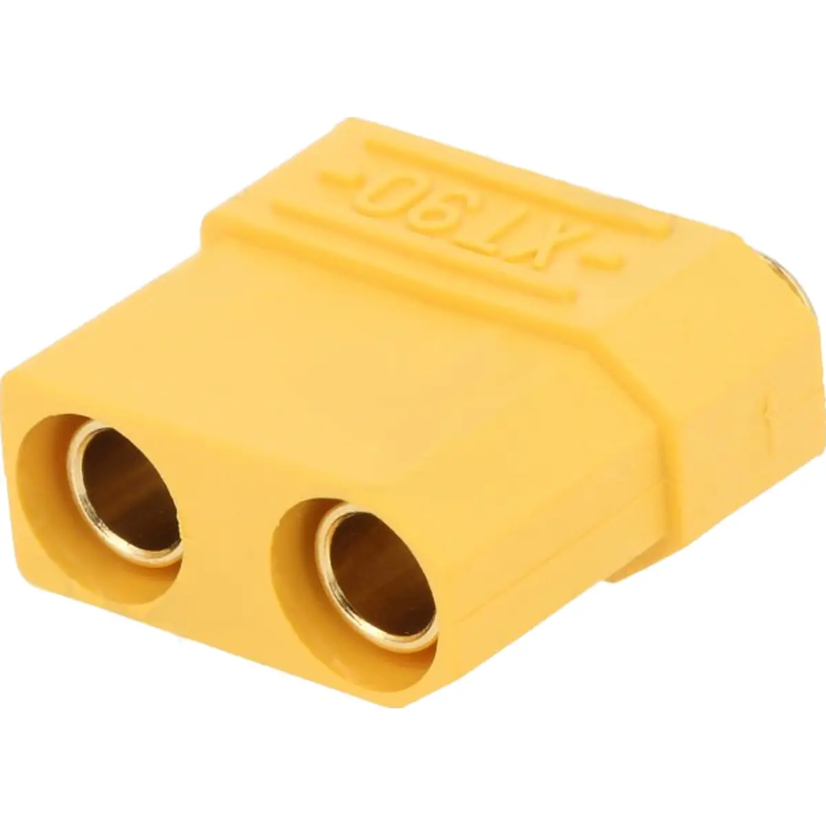 Amass XT90PB-F - Ficha XT90 Fêmea 2PIN de soldar p/ PCB 40A — Mauser