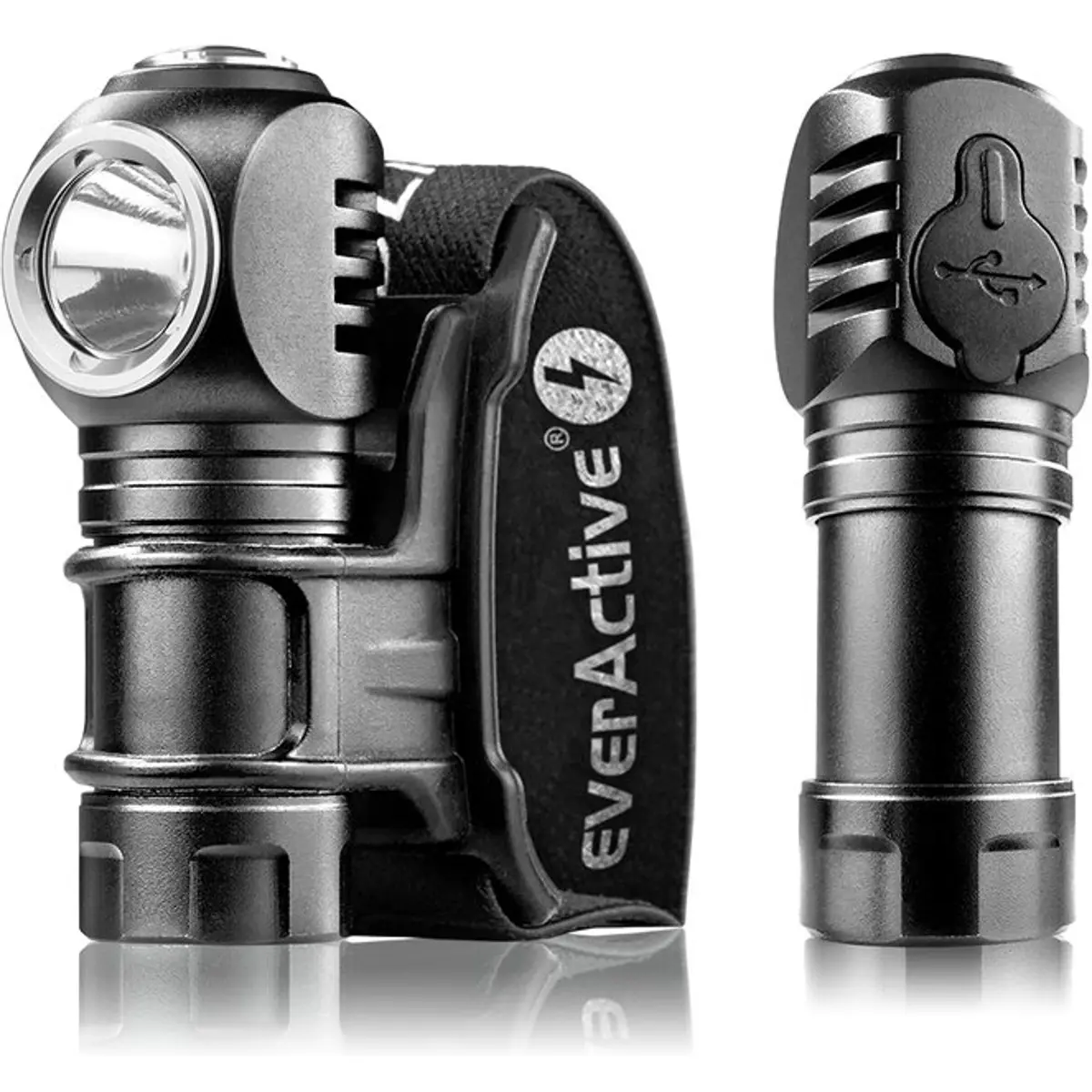 everActive FL-55R - Lanterna de cabeça com 3 funções 10W 500lm ...