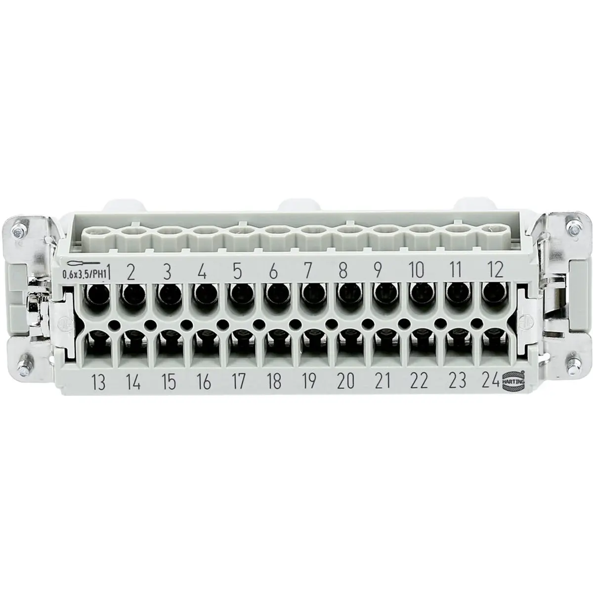 Harting 09330242601 - Ficha HDC 24+PE (12+12) pinos macho Han E (size ...
