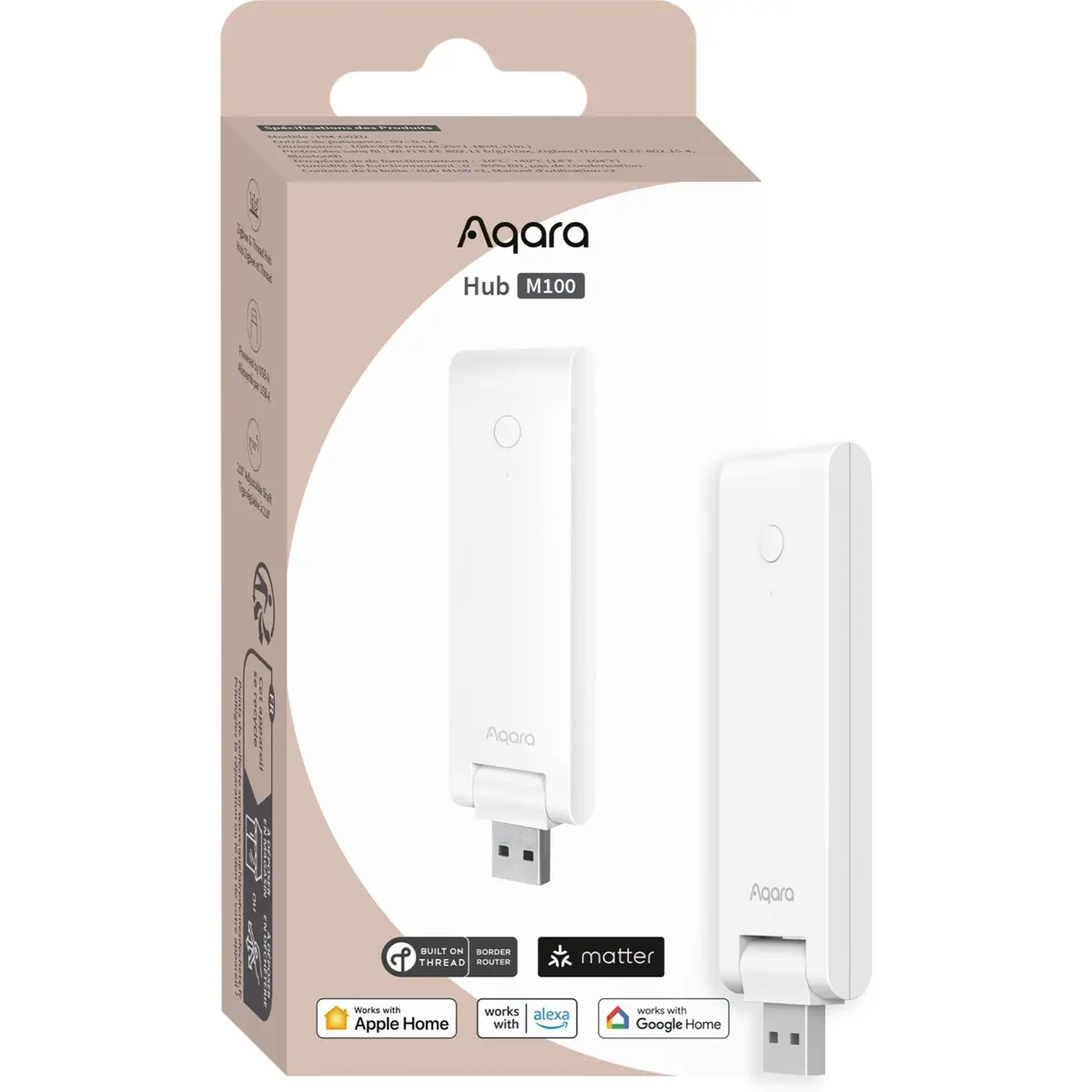 Aqara Hub M100 - Smart Hub com Matter, Thread Mesh, Zigbee e Wi-Fi 6 ...