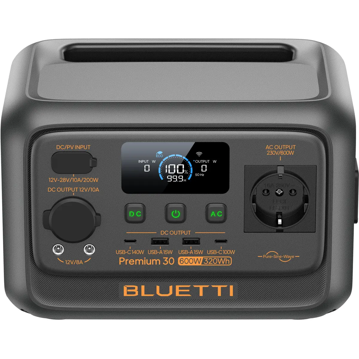 BLUETTI Premium 30 V2 - Power Station 600W 320Wh c/ UPS, Bluetooth e ...