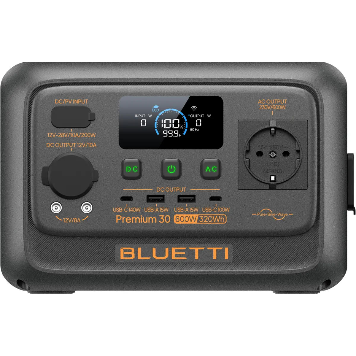 BLUETTI Premium 30 V2 - Power Station 600W 320Wh c/ UPS, Bluetooth e ...