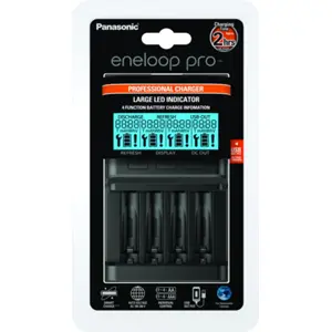 Panasonic Eneloop BQ-CC65 - Carregador para 1-4 baterias AA e AAA com ...